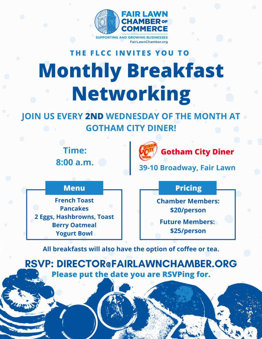 Monthly Breakfast Networking at the Gotham City Diner | Fair Lawn ...